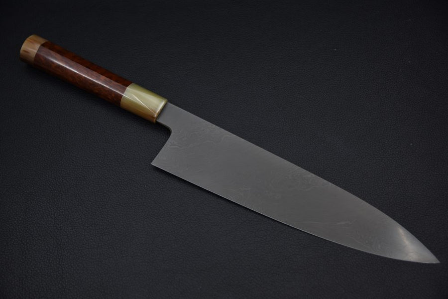 Shoichi Hashimoto Black Damascus Coreless Gyuto 240mm Snakewood — Stay ...